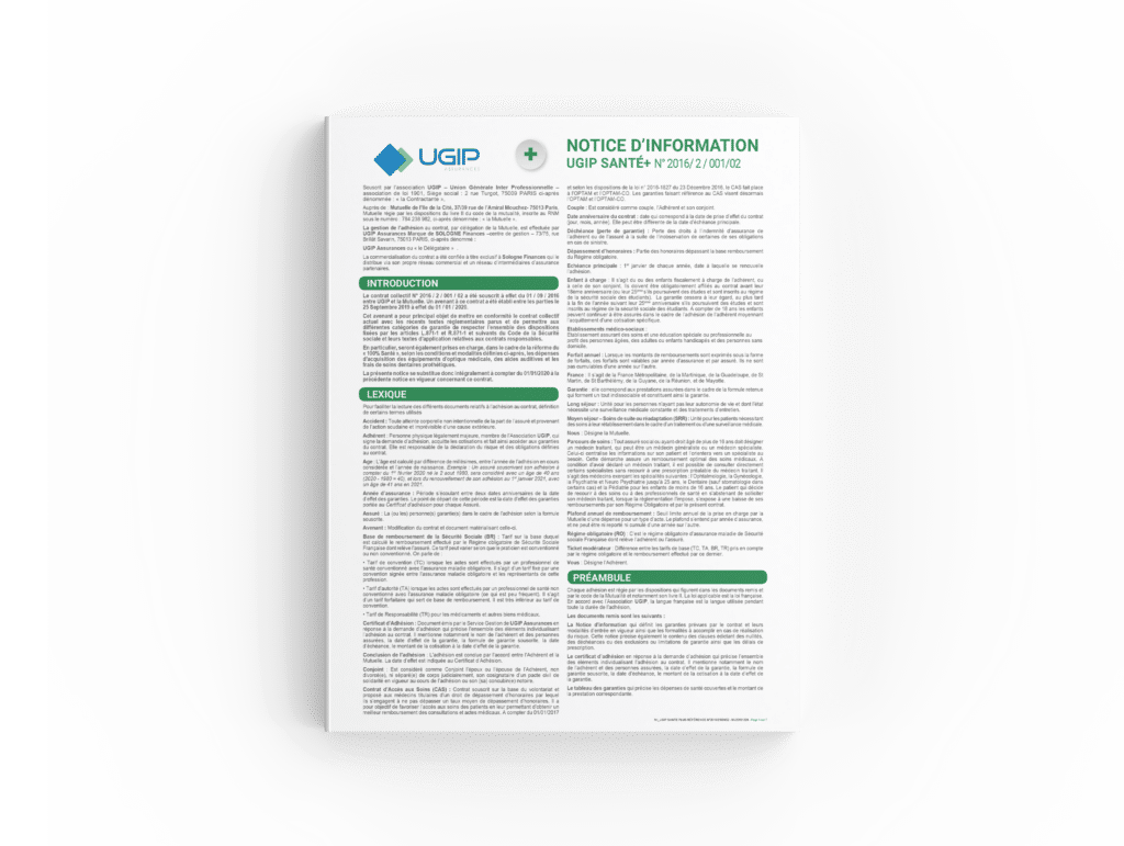 UGIP Santé+ - Tactic Assurance